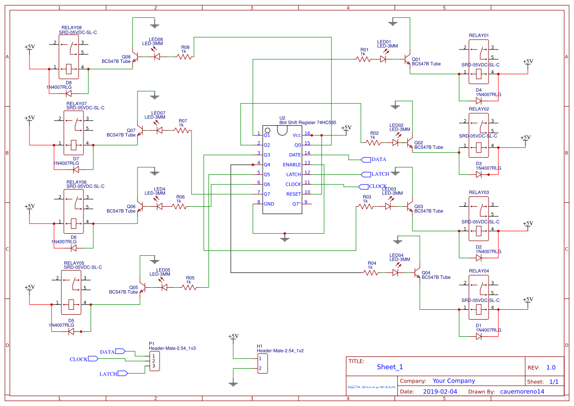 shift register - Platform for creating and sharing projects - OSHWLab