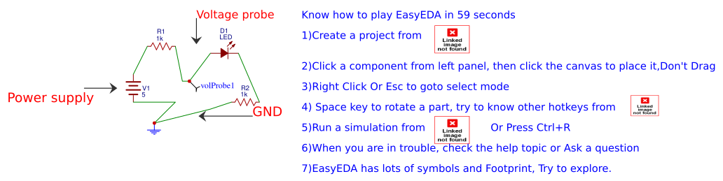 First project - EasyEDA open source hardware lab