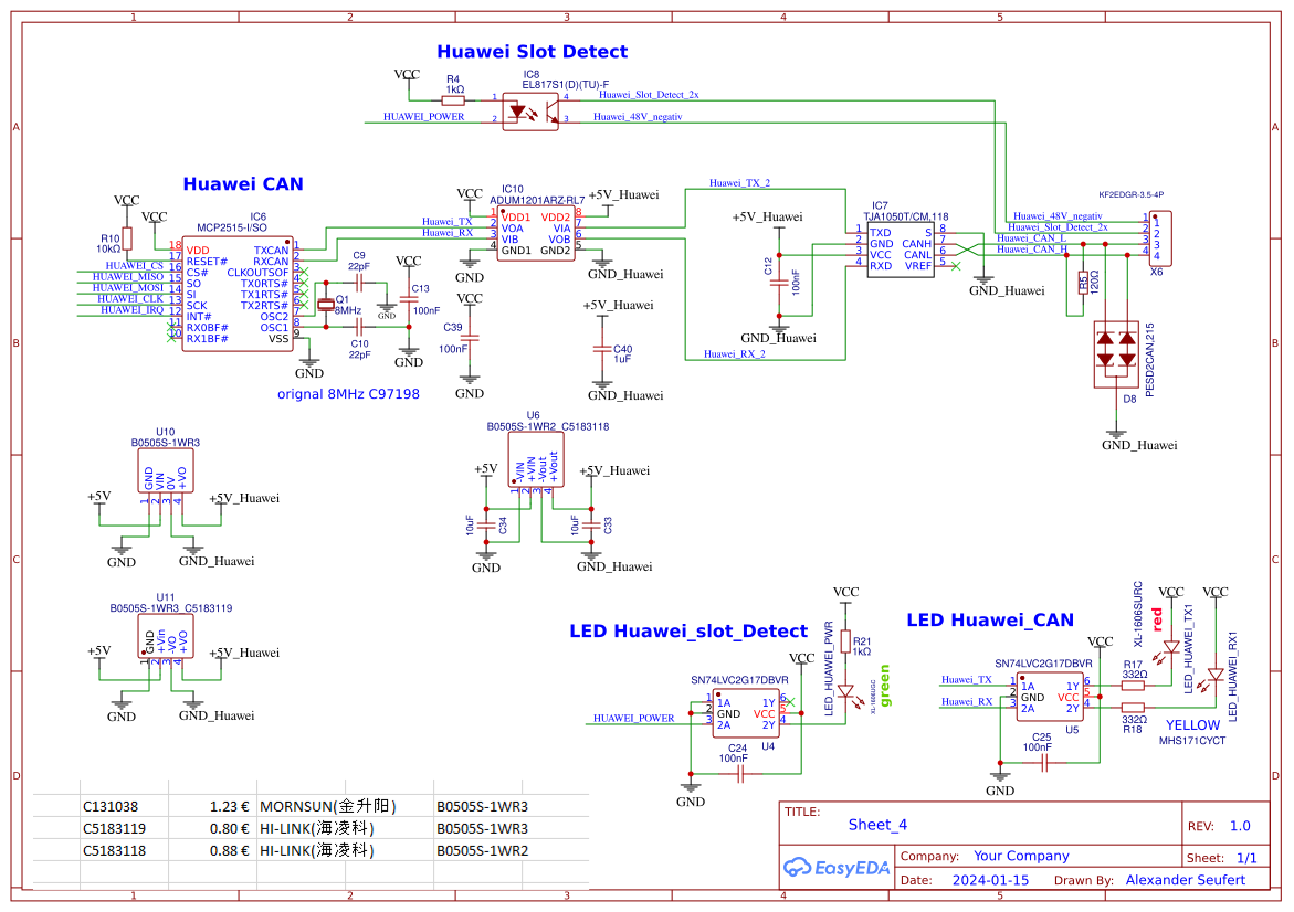 OPenDTU onBattery - EasyEDA open source hardware lab