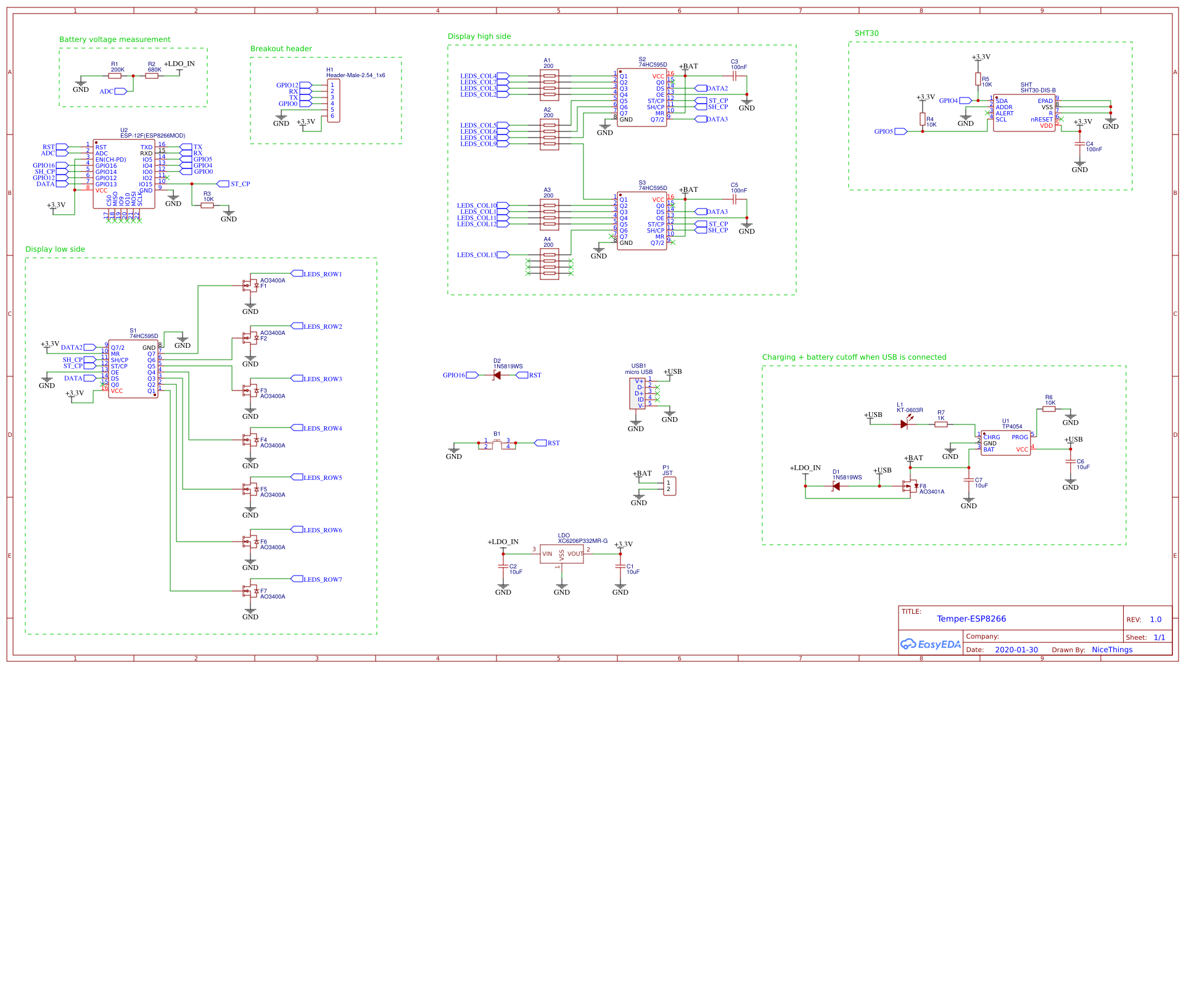 Temper-ESP8266 - OSHWLab