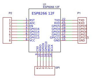ESP8266 12F Переходник - EasyEDA open source hardware lab