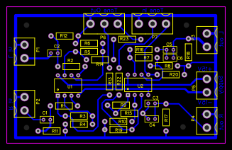 TL072 Pre-Amplifier - External Tone Board - OSHWLab