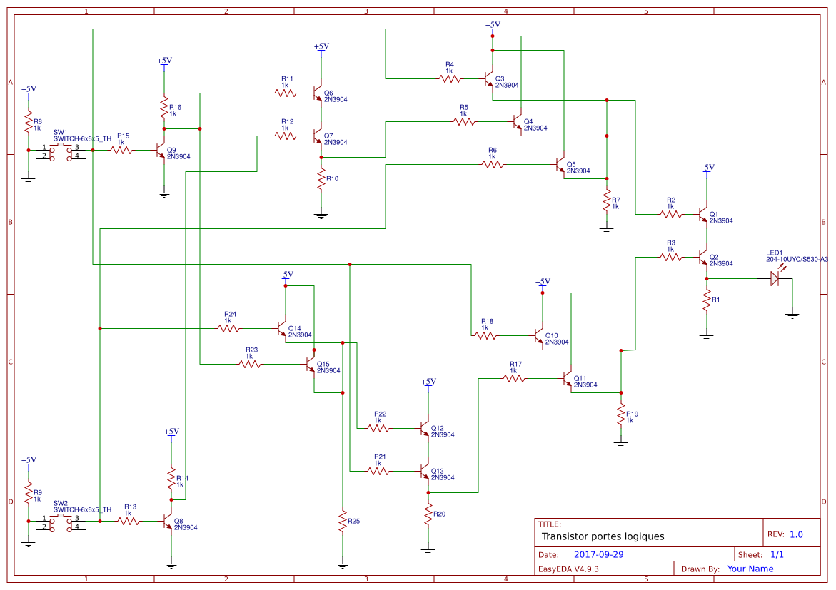 Projet transistor - EasyEDA open source hardware lab