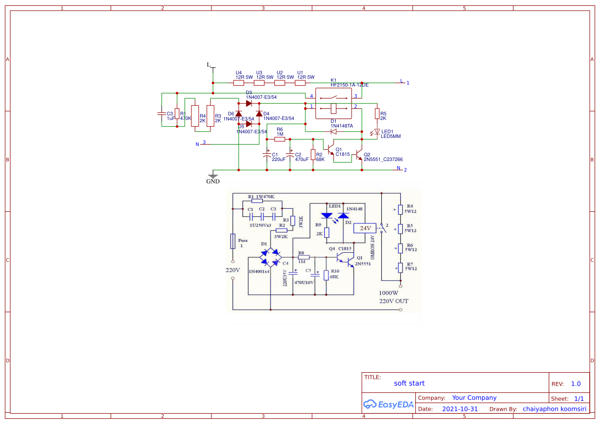 Soft start 1000w - OSHWLab