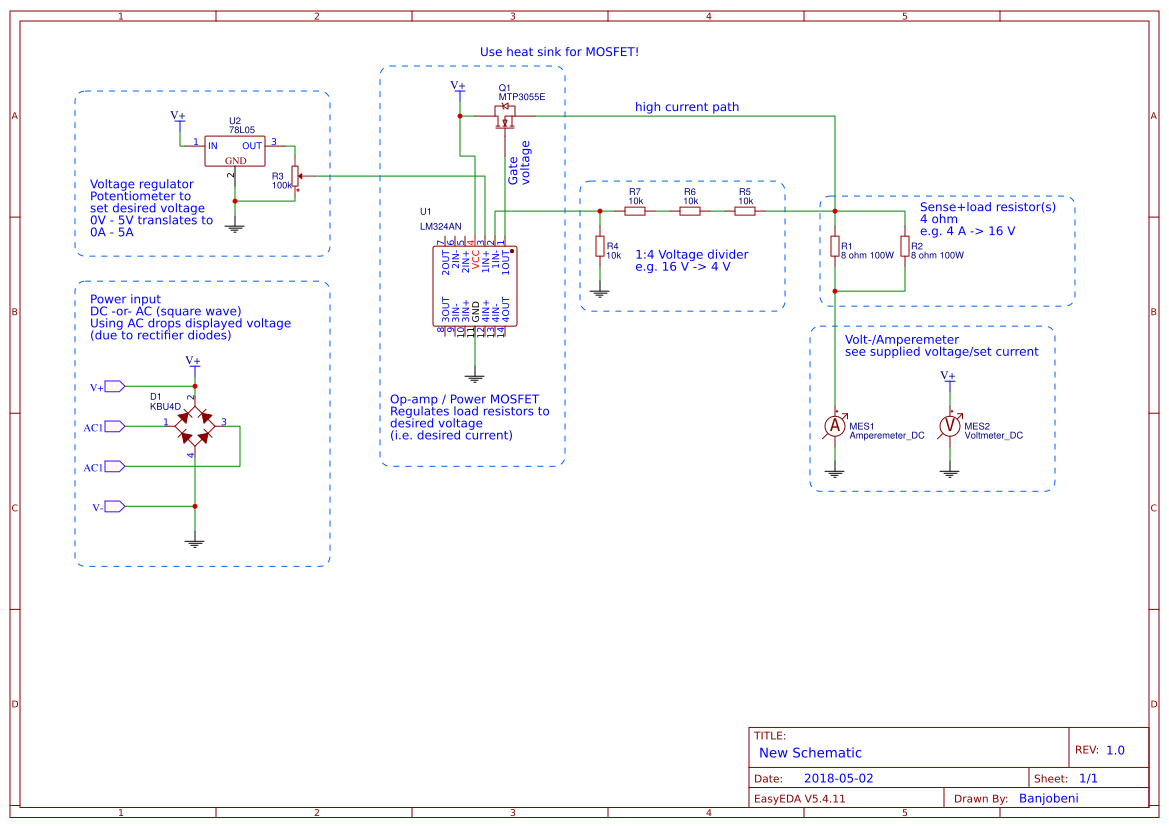 Constant Current Load - EasyEDA open source hardware lab