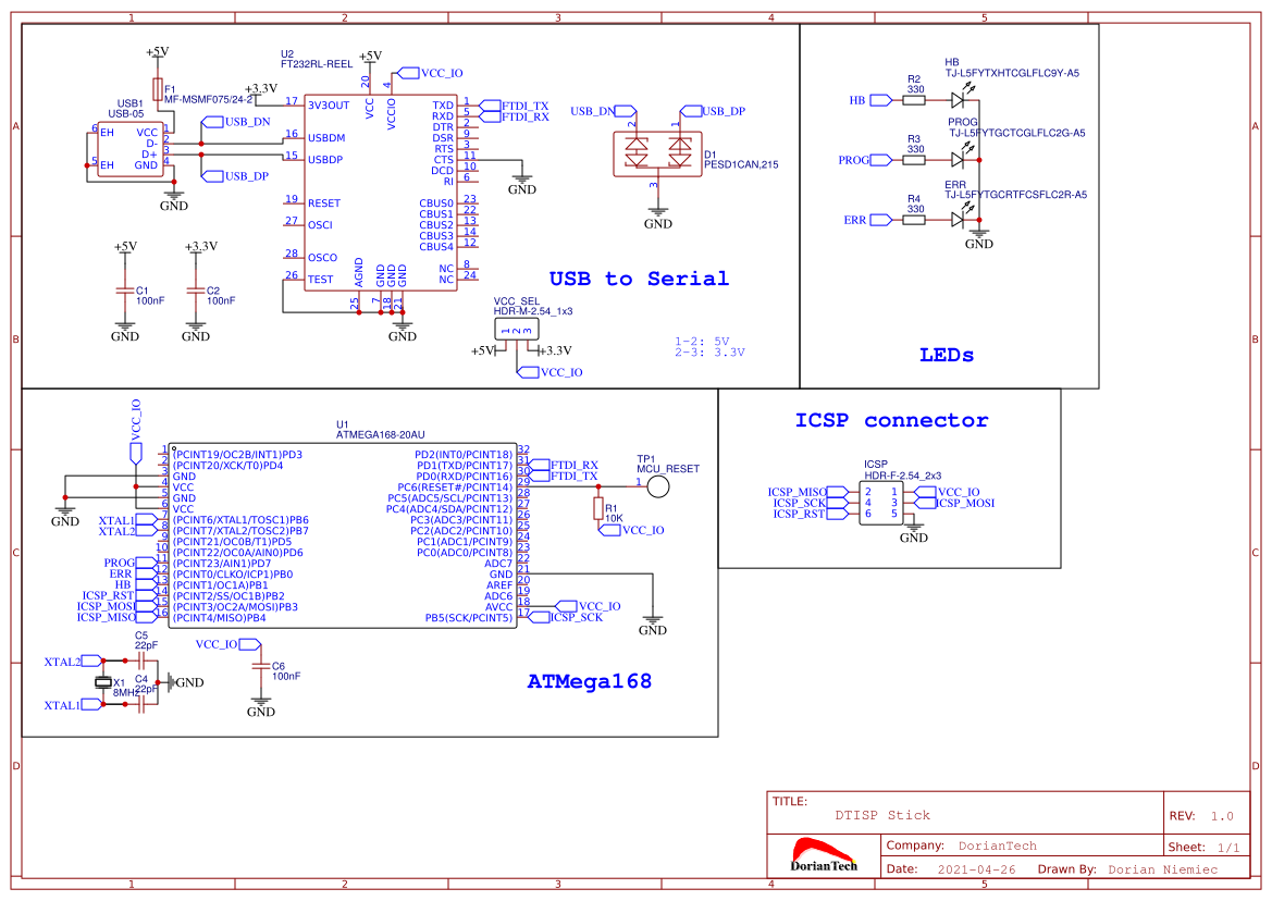 DTISP Stick - OSHWLab