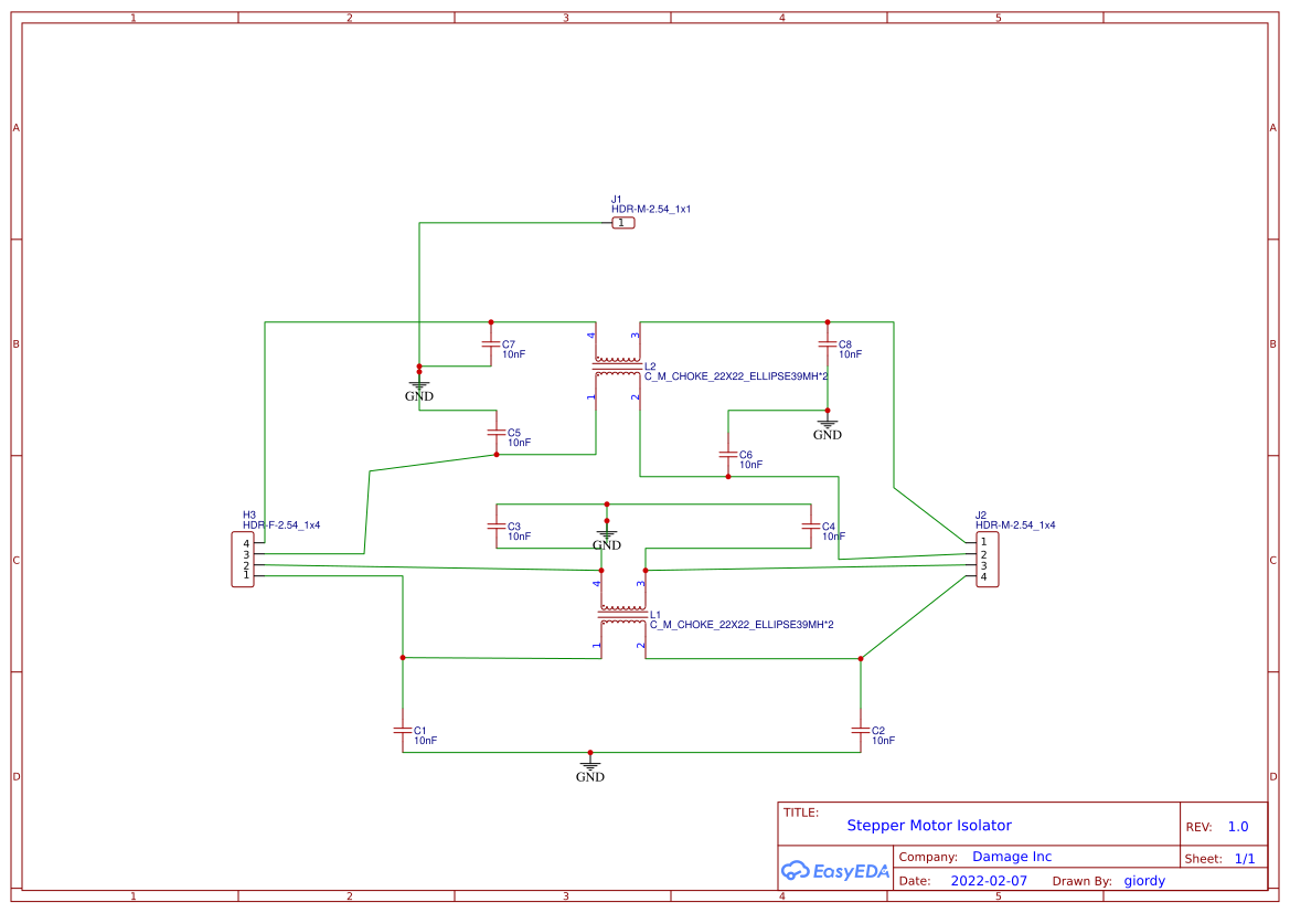 Stepper Isolator - EasyEDA open source hardware lab