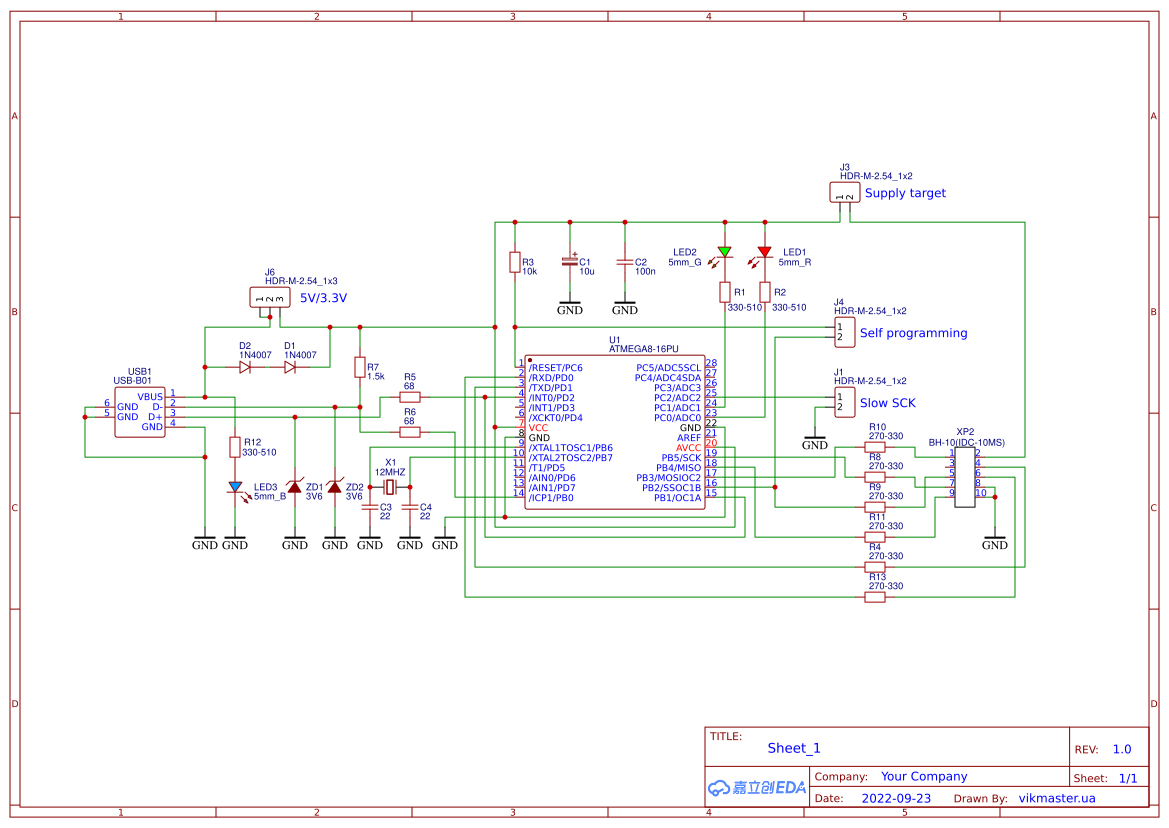 USBasp_Dip_simple - OSHWLab