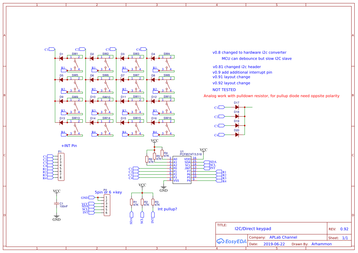 keyboard - EasyEDA open source hardware lab