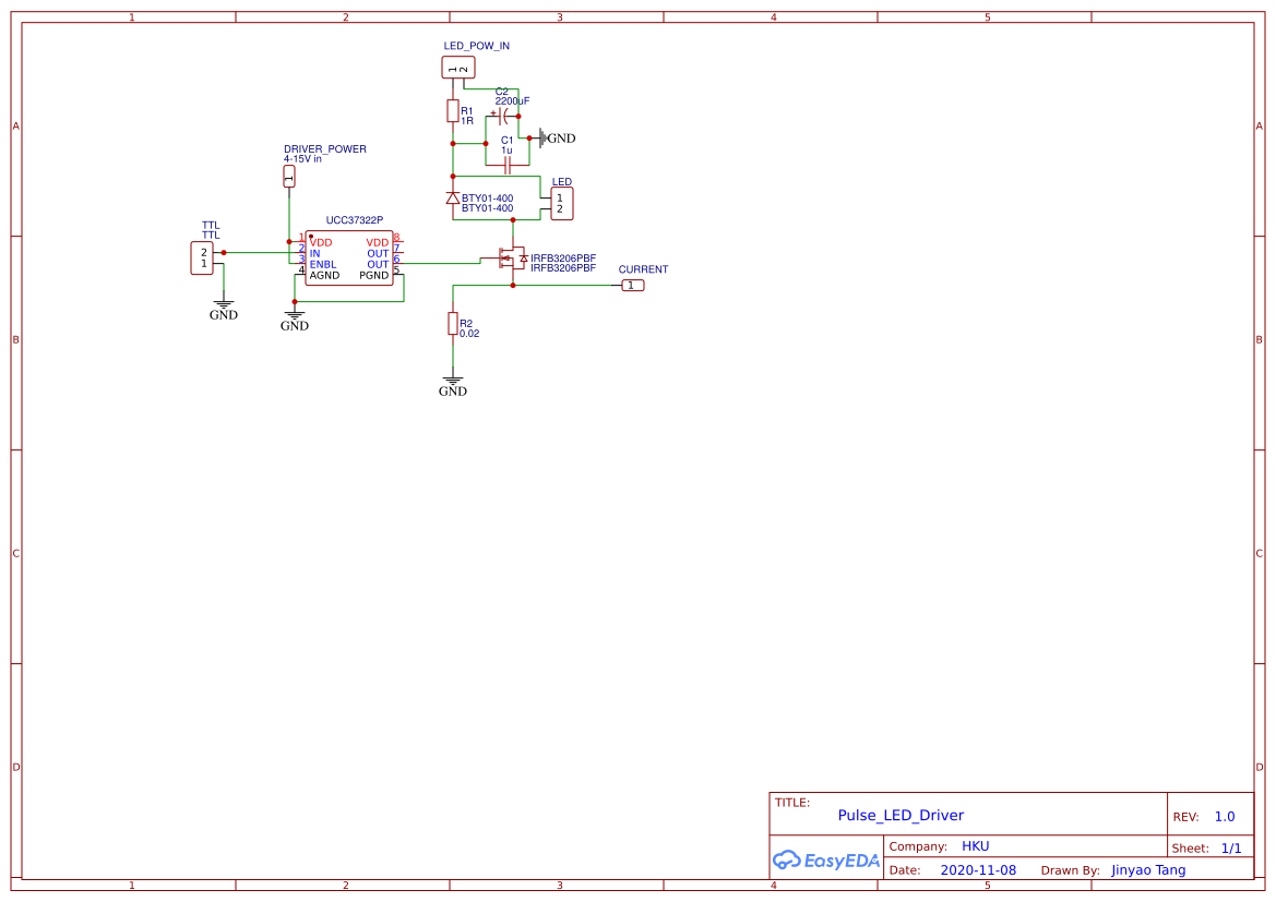 Pulsed LED layout - OSHWLab