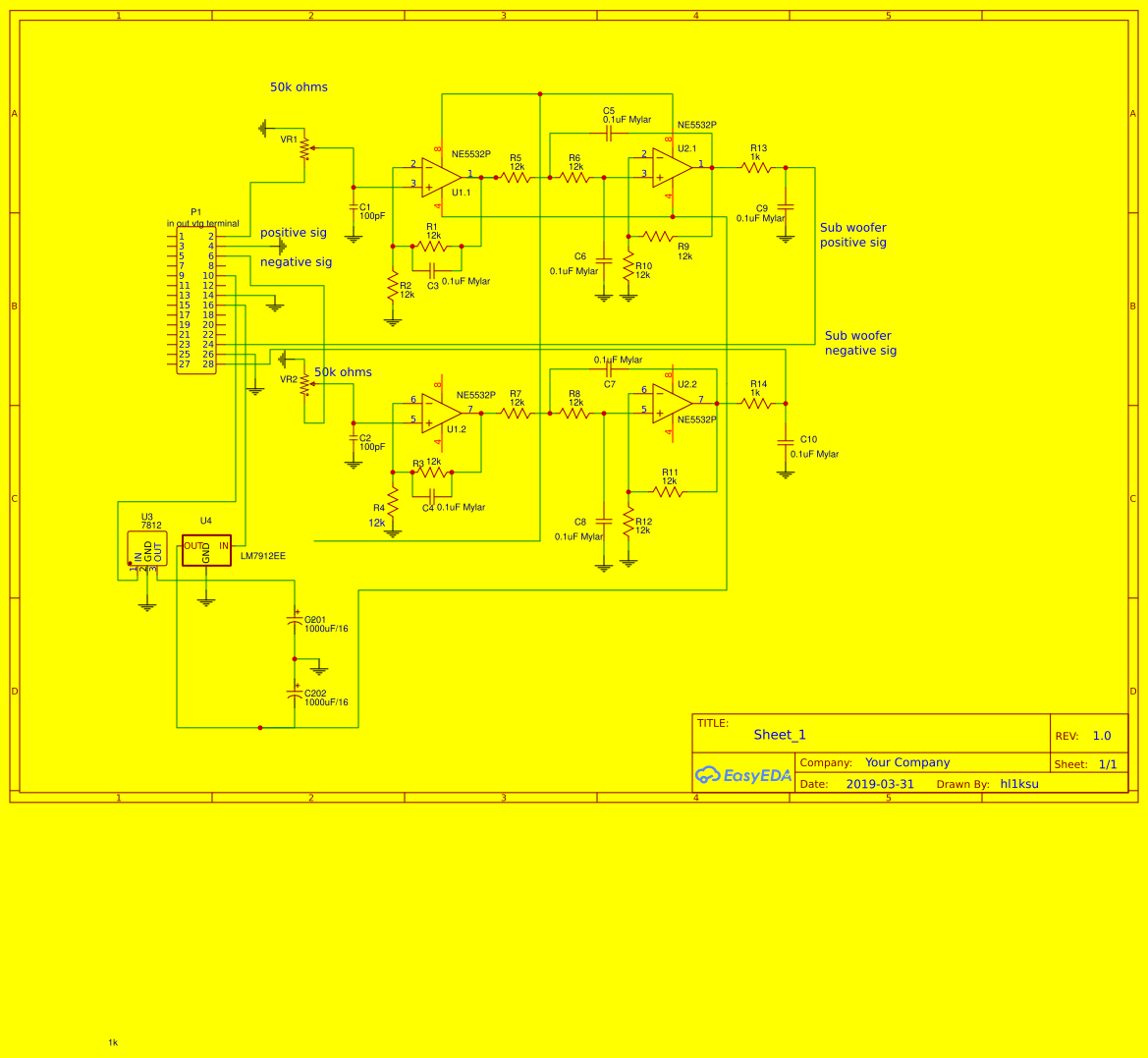 low pass filter - OSHWLab