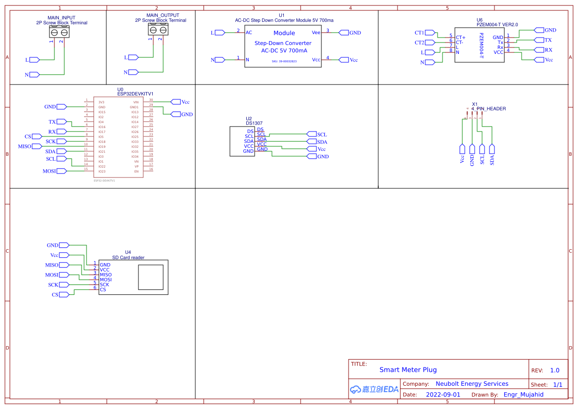 Smart Meter EIG V02 - EasyEDA open source hardware lab
