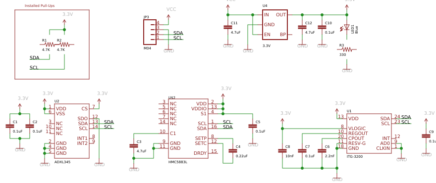 Sparkfun 9 Degrees Of Freedom Sensor Stick Oshwlab