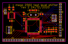 arduino mega with level shifter +3.3v on I2C - OSHWLab