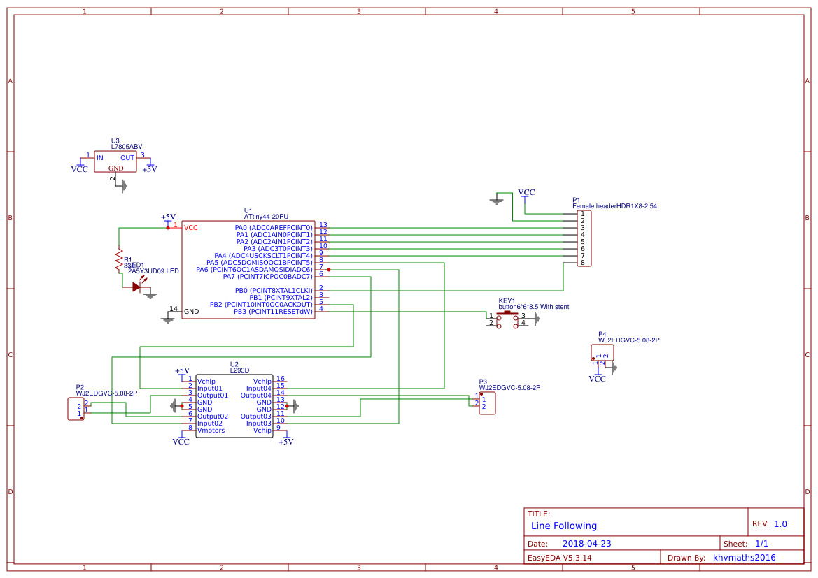 Line Following - EasyEDA open source hardware lab