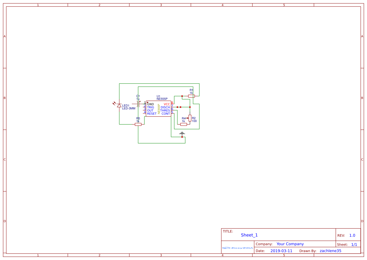 Duel LED Flasher - Platform for creating and sharing projects - OSHWLab