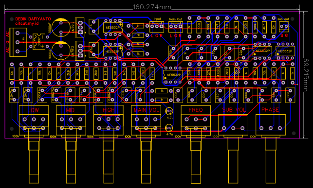 tone control + sub - EasyEDA open source hardware lab