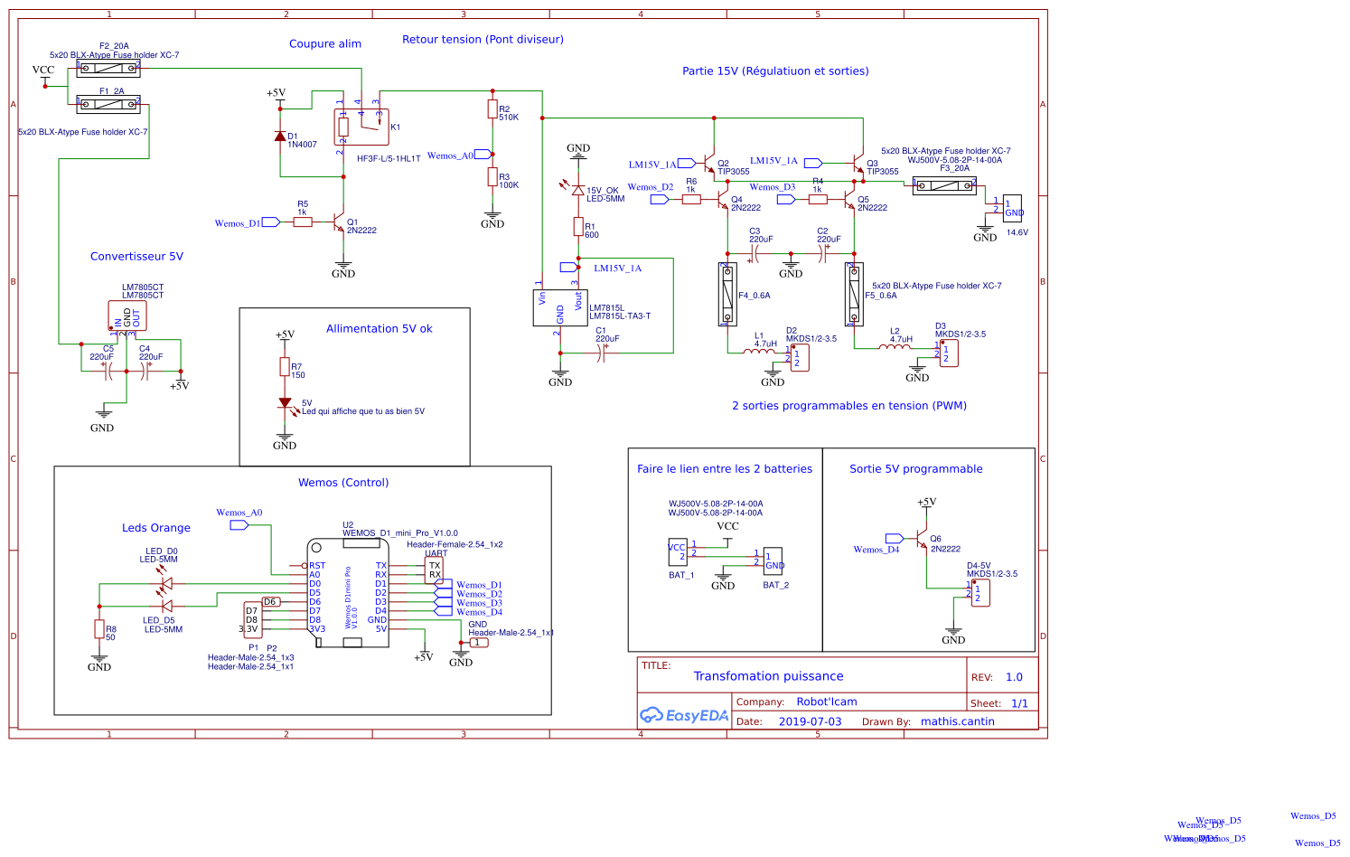 Puissance robot Icam - Platform for creating and sharing projects - OSHWLab