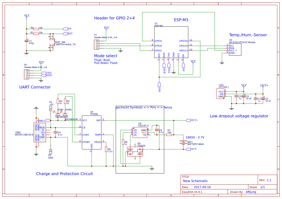 ESP-M3_SI7021_HT7333_ - OSHWLab