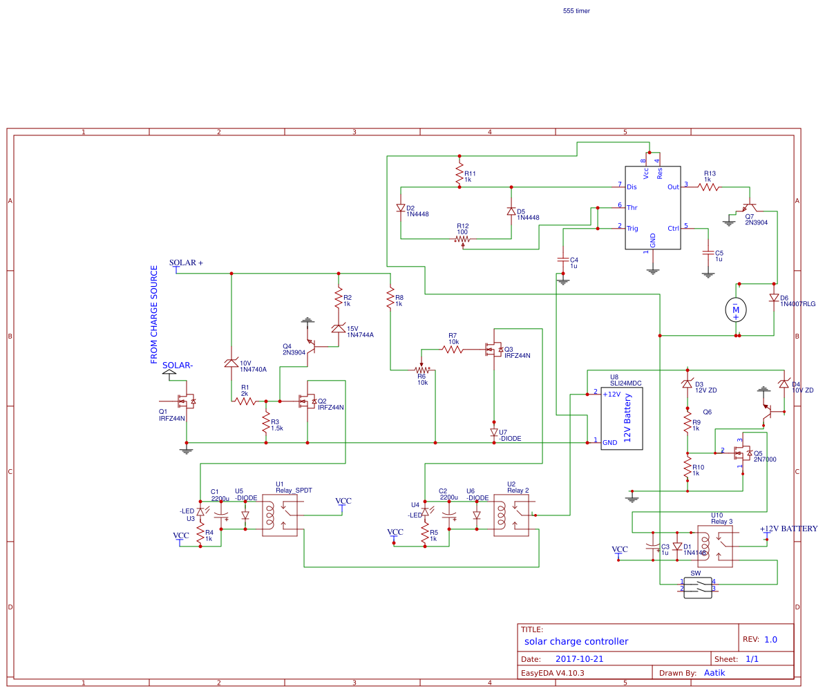 solar charge controller - EasyEDA open source hardware lab