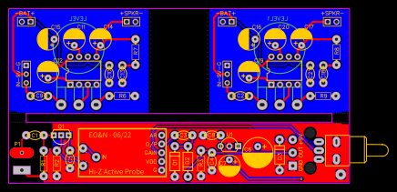 Active probe with AGC copy - EasyEDA open source hardware lab