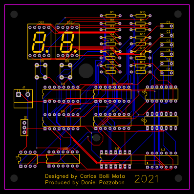 Contador up-down - EasyEDA open source hardware lab
