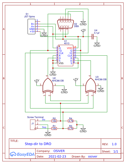 step-dir to dro - EasyEDA open source hardware lab