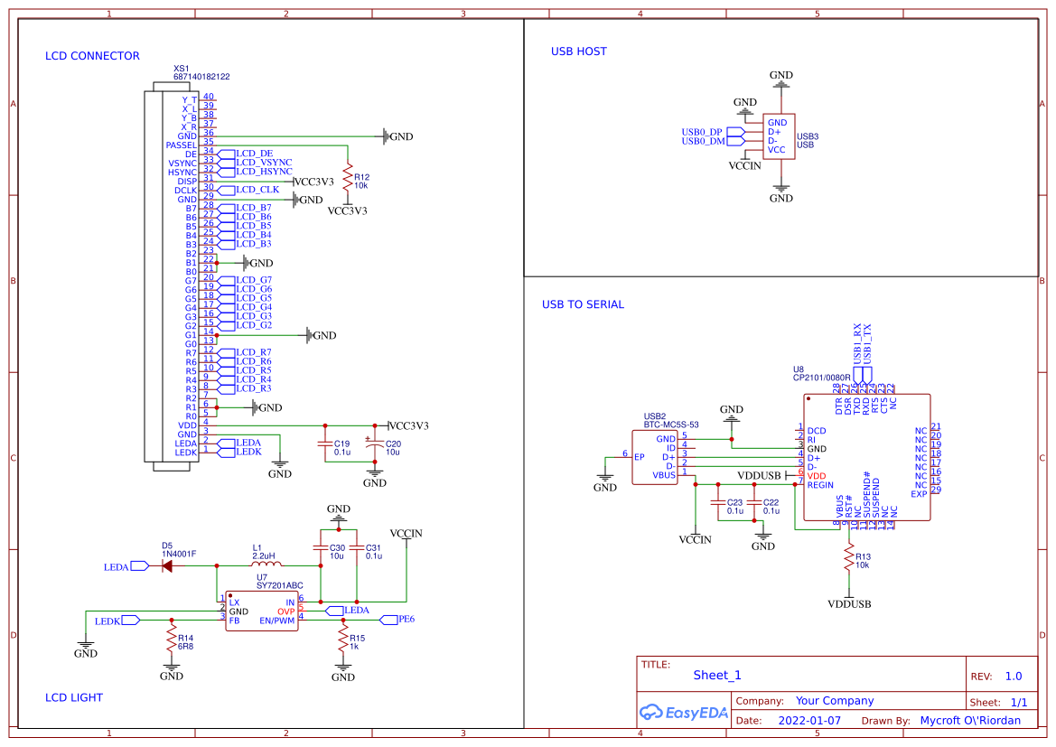 mini f1c200s - EasyEDA open source hardware lab