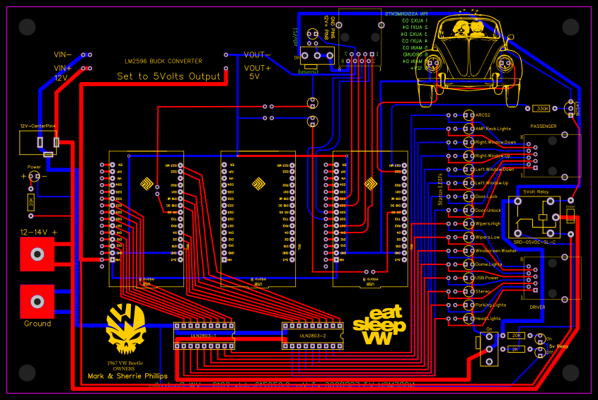 VW Beetle Controller NodeMCU ESP8266 - OSHWLab