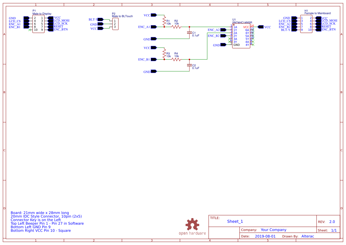 Creality - Ender 3 Pro - Pin27 Rotary Encoder Fix - OSHWLab