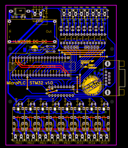 stm32_microPLC THT - OSHWLab