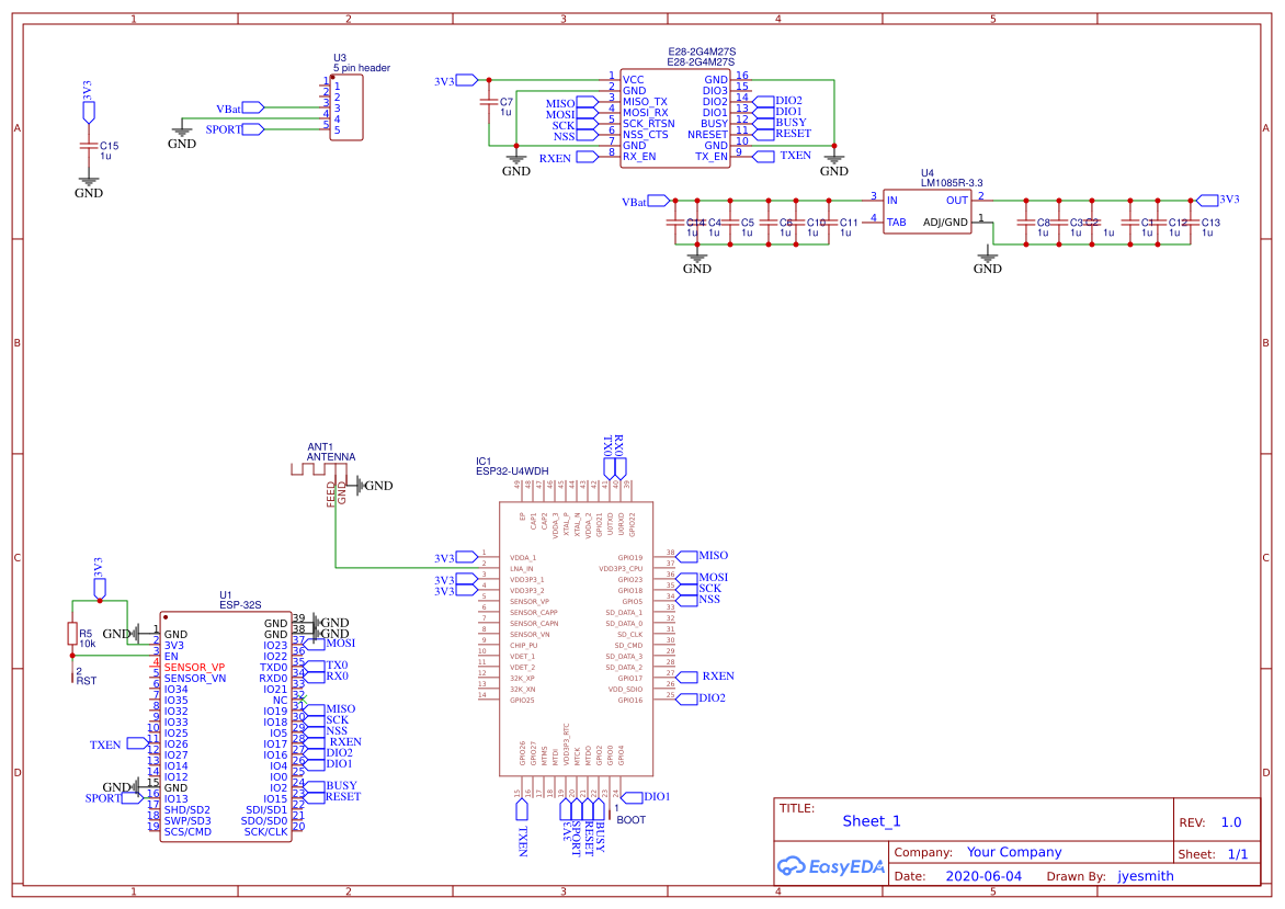 Nano 2.4Ghz tx - EasyEDA open source hardware lab