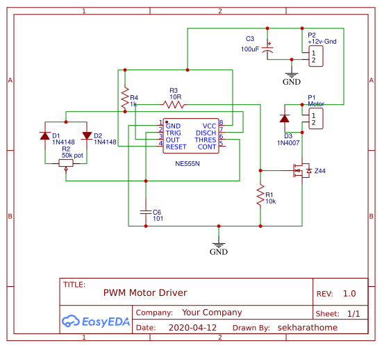 PWM 12V Motor Controller - OSHWLab