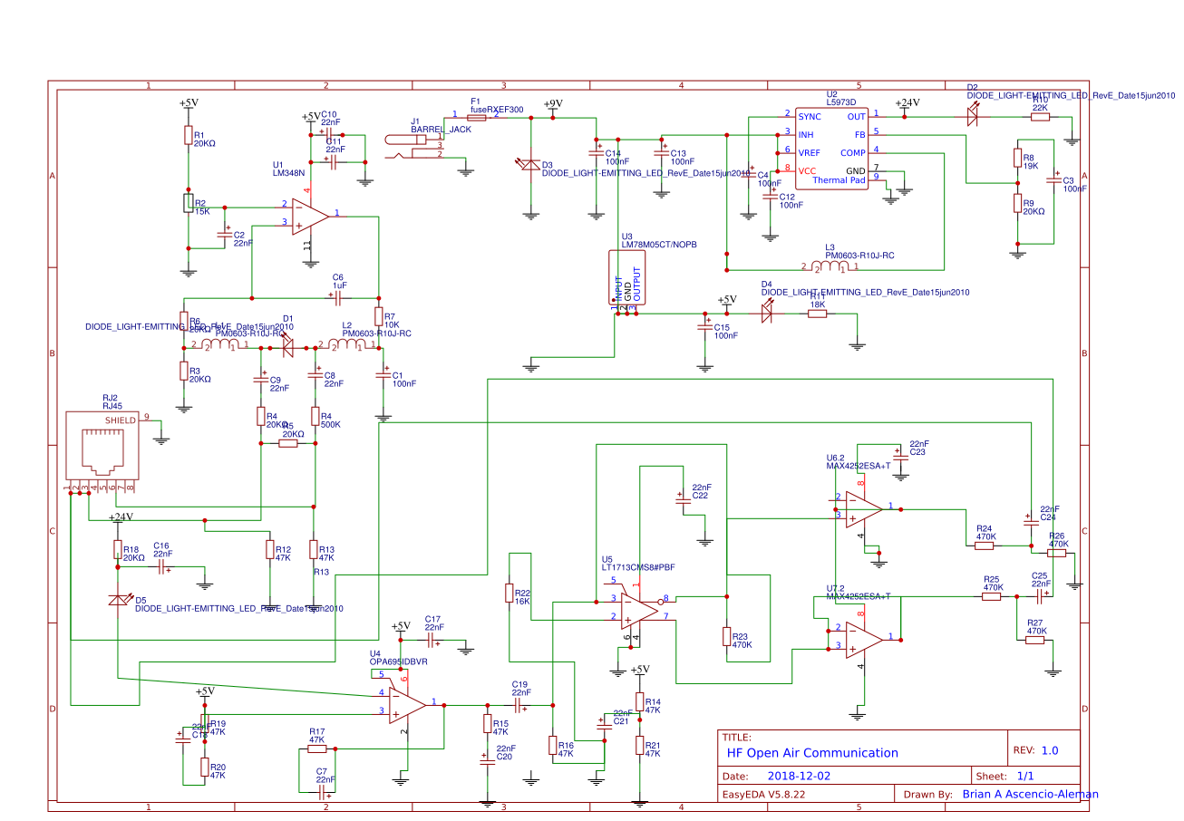 HF Open Air Communication - EasyEDA open source hardware lab
