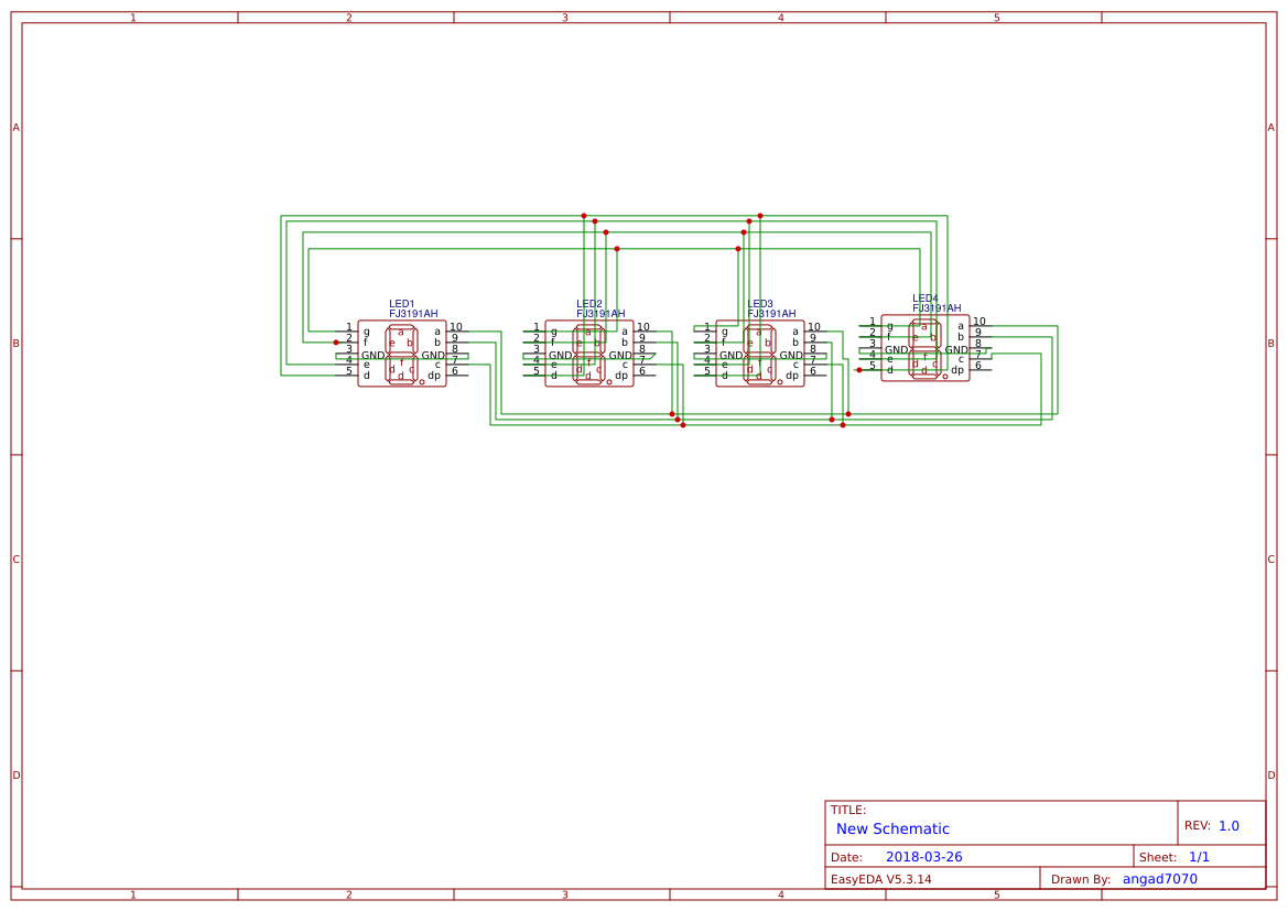 seven segment display - OSHWLab