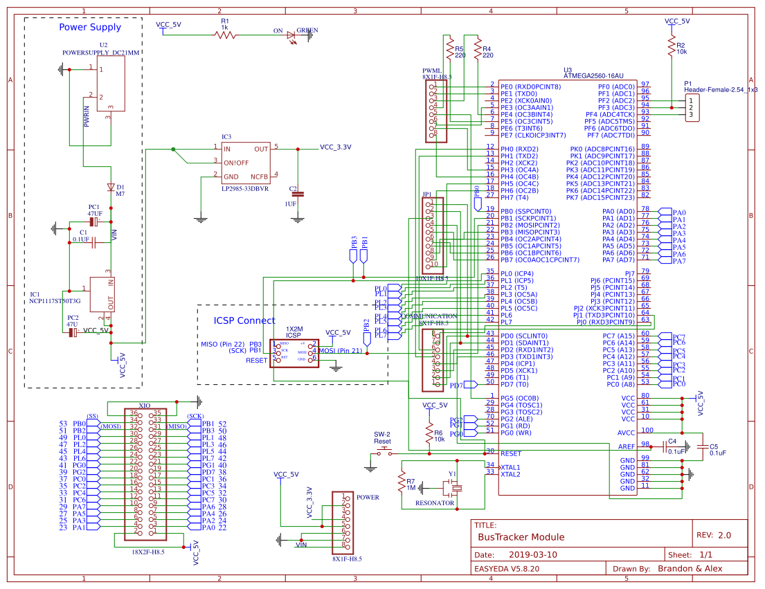 BusTracker Module1 - EasyEDA open source hardware lab