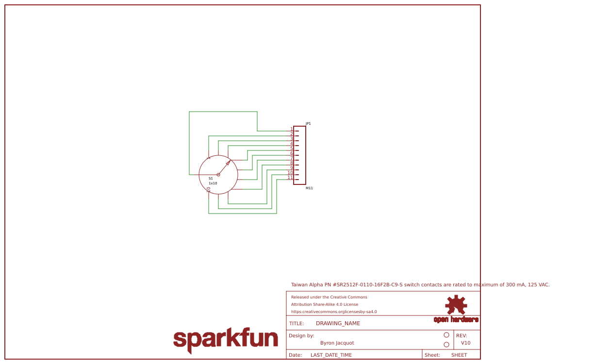 Rotary Switch Breakout (Open hardware) - OSHWLab