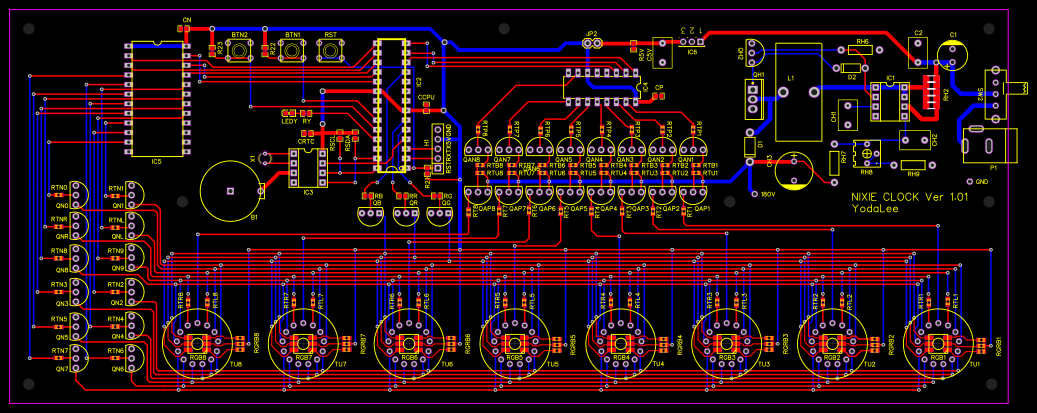 NixieClock - EasyEDA open source hardware lab