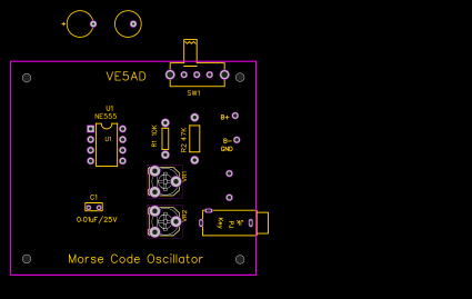 Morse Code Practice Oscillator - OSHWLab