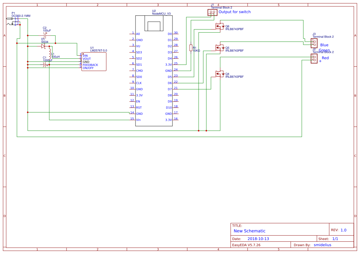 led_strip_controller_v2 - EasyEDA open source hardware lab
