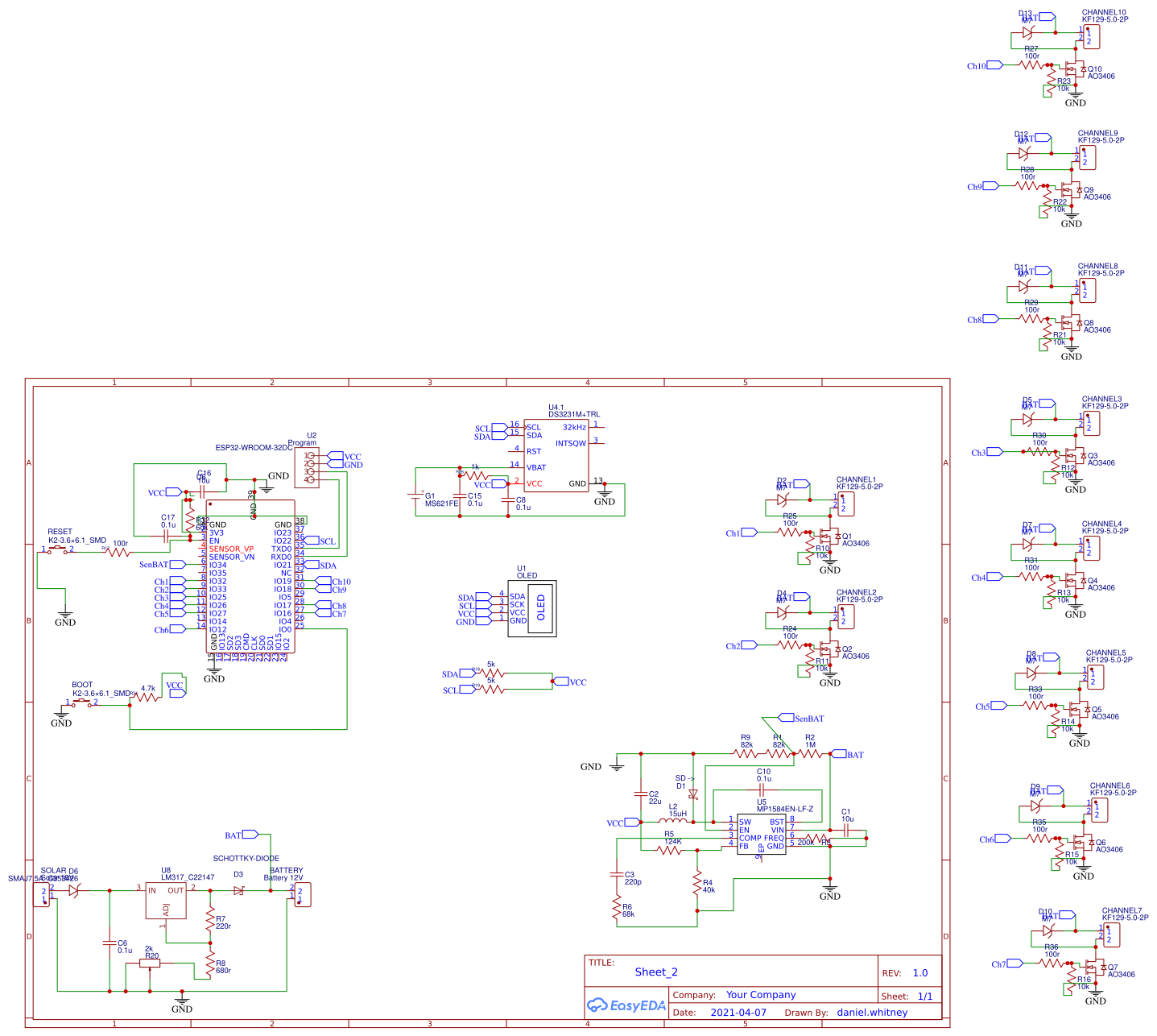 Garden Water Controller - OSHWLab