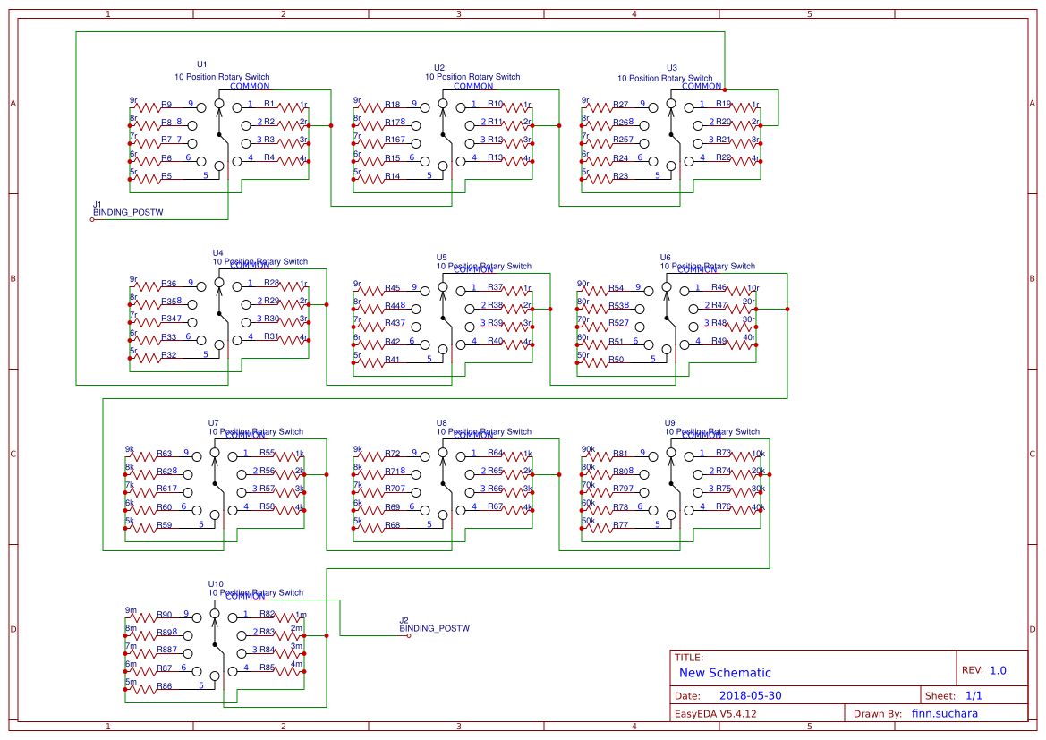 decade resistance box - OSHWLab