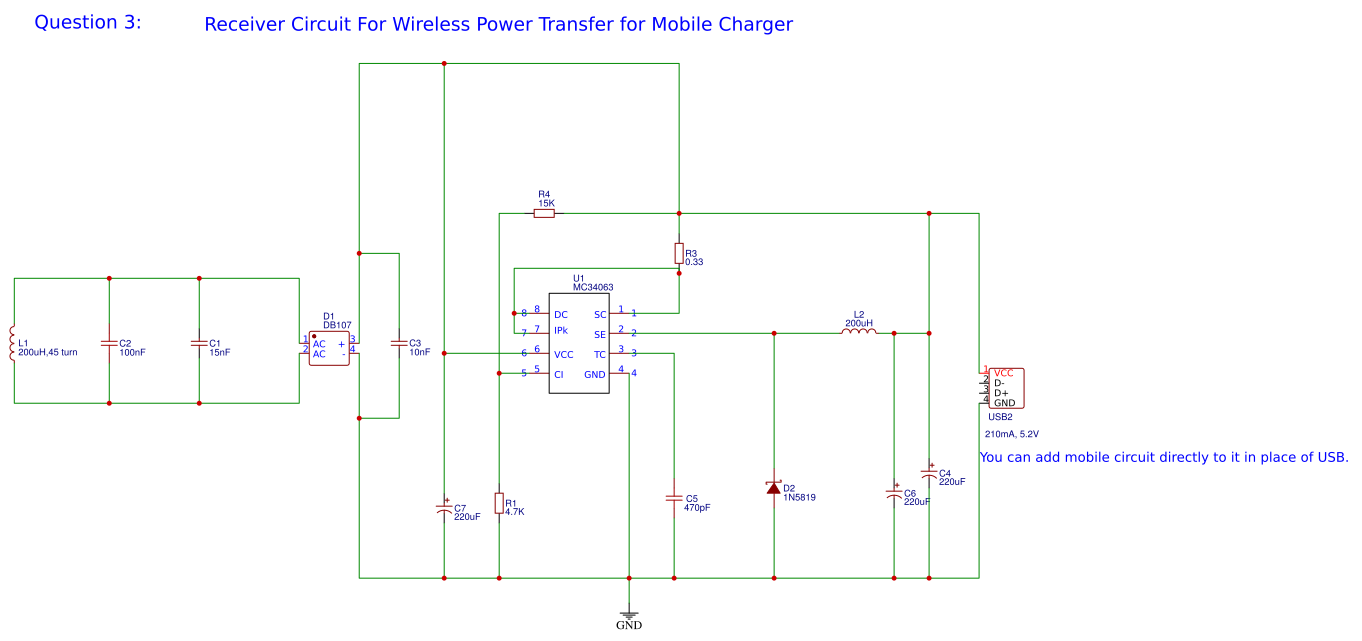 Reciever Wireless Power Transmission Mobile - EasyEDA open source hardware lab