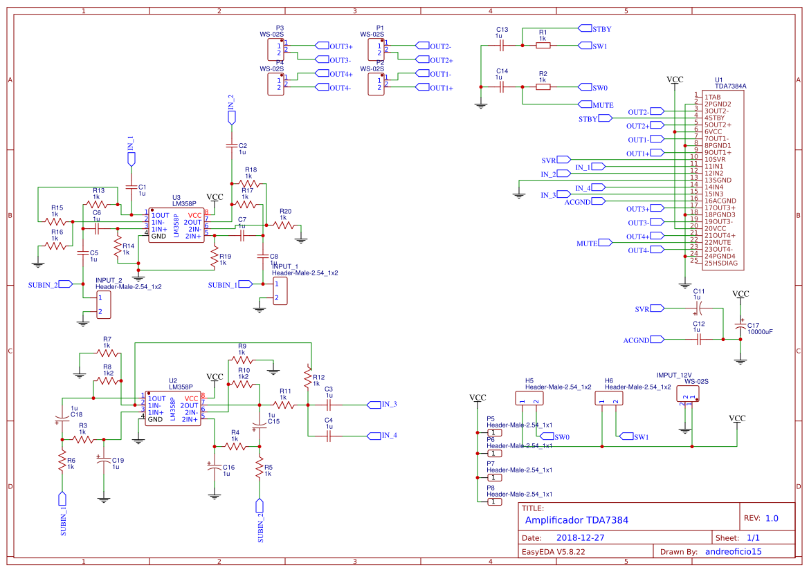 tda7384 - EasyEDA open source hardware lab