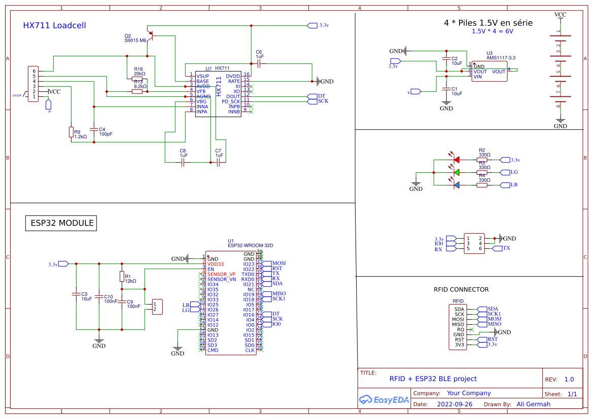 Rfid Esp32 Projet Easyeda Open Source Hardware Lab