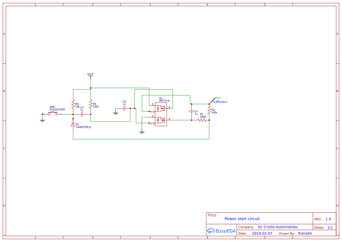 Power start circut - OSHWLab