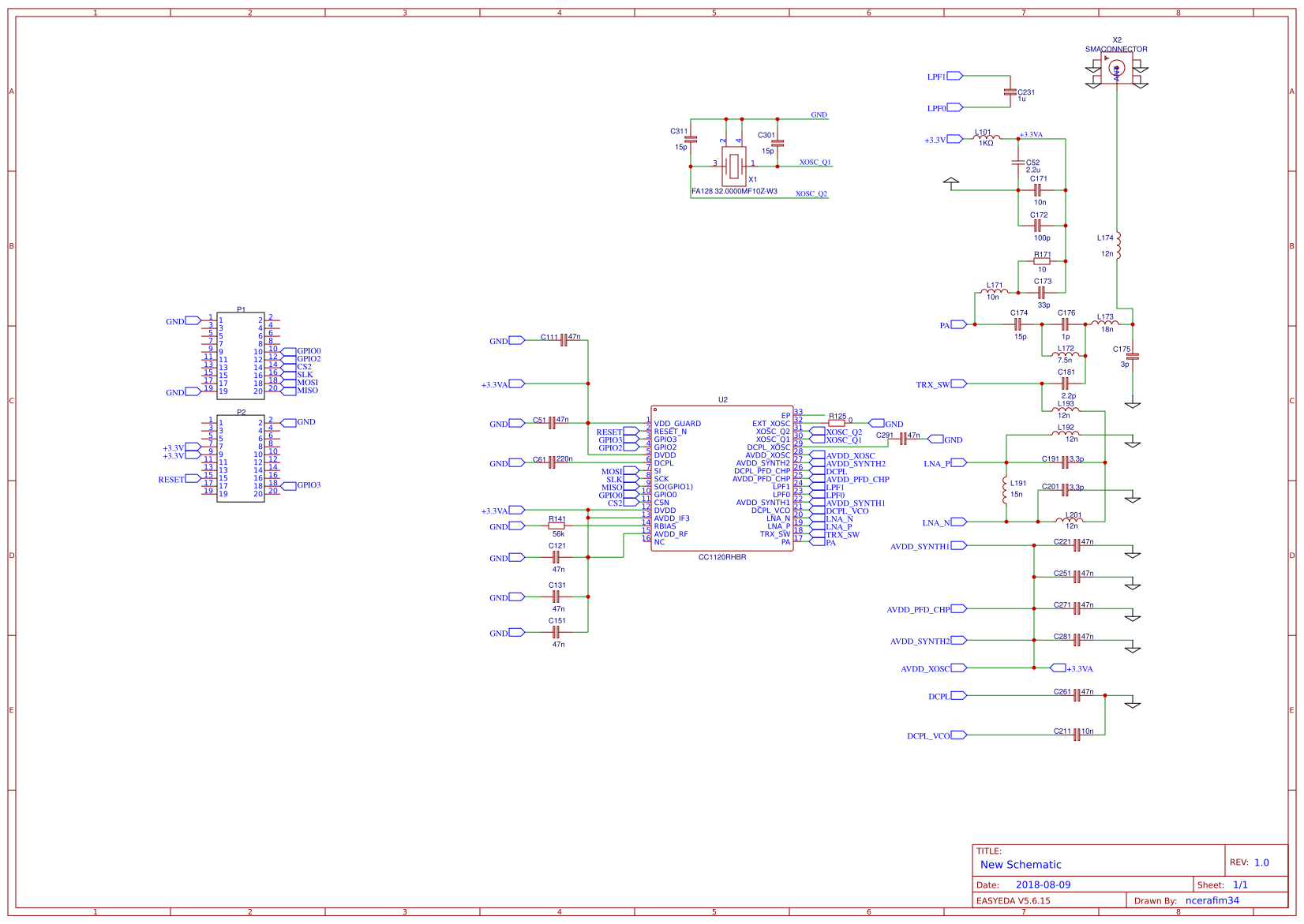 CC1120 433MHz - OSHWLab