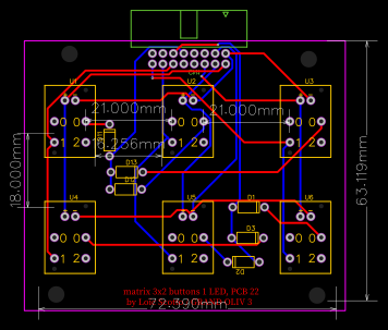 3x2_matrix_button - EasyEDA open source hardware lab