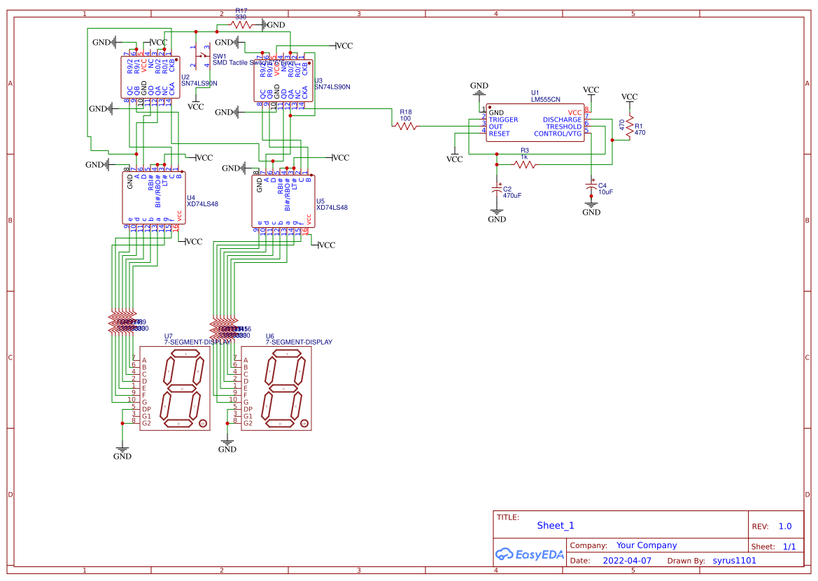 ED1 2022 TP2 - EasyEDA open source hardware lab