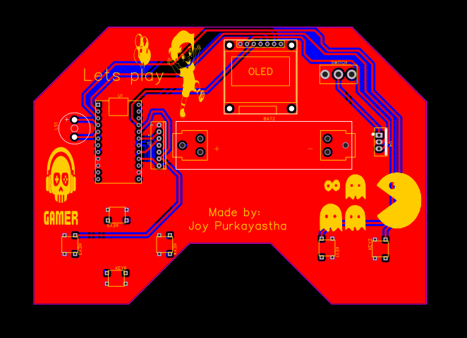 Handheld Game Console Easyeda Open Source Hardware Lab